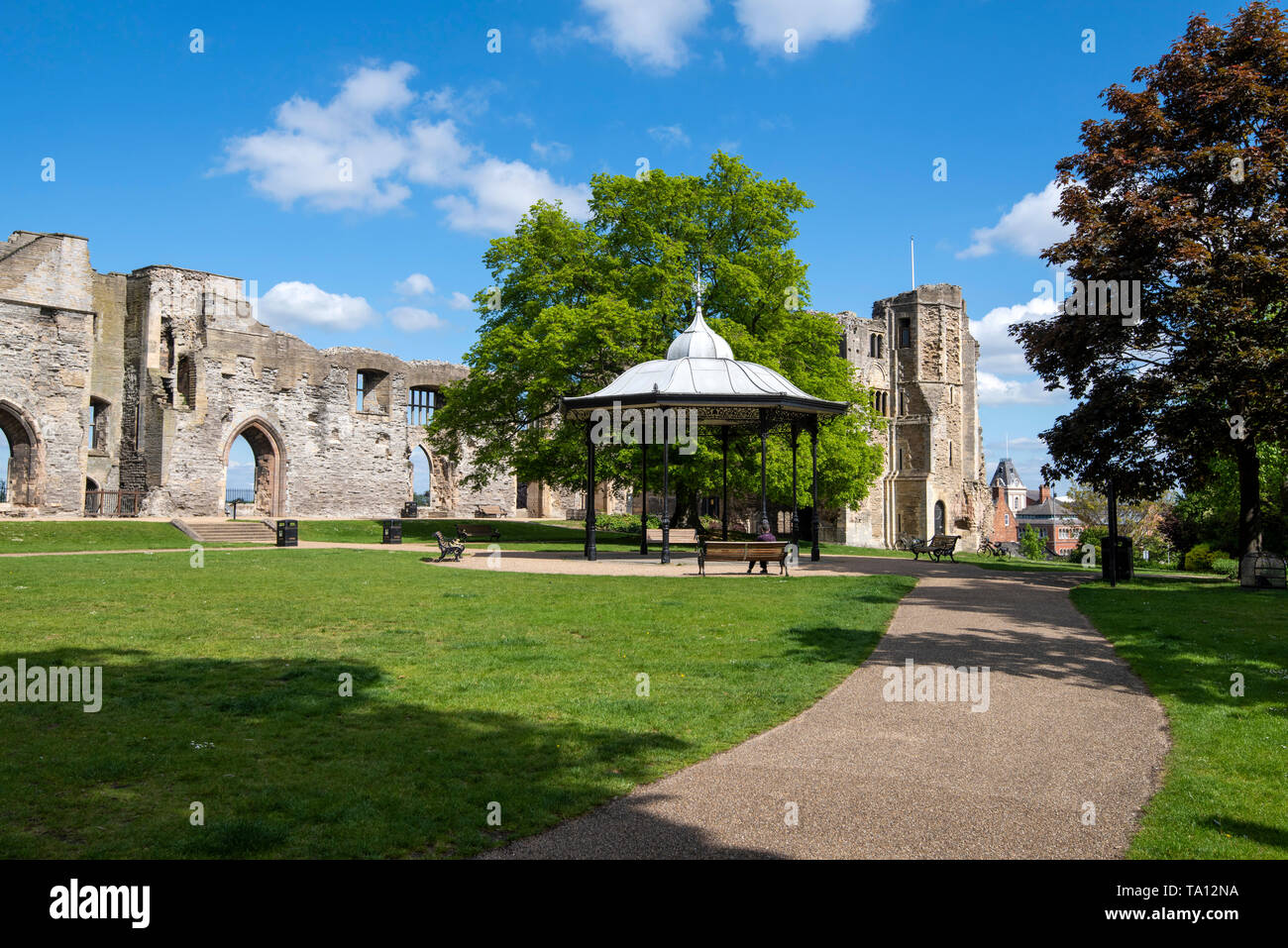 Newark Castle Gardens in Newark on Trent, Nottinghamshire England UK ...