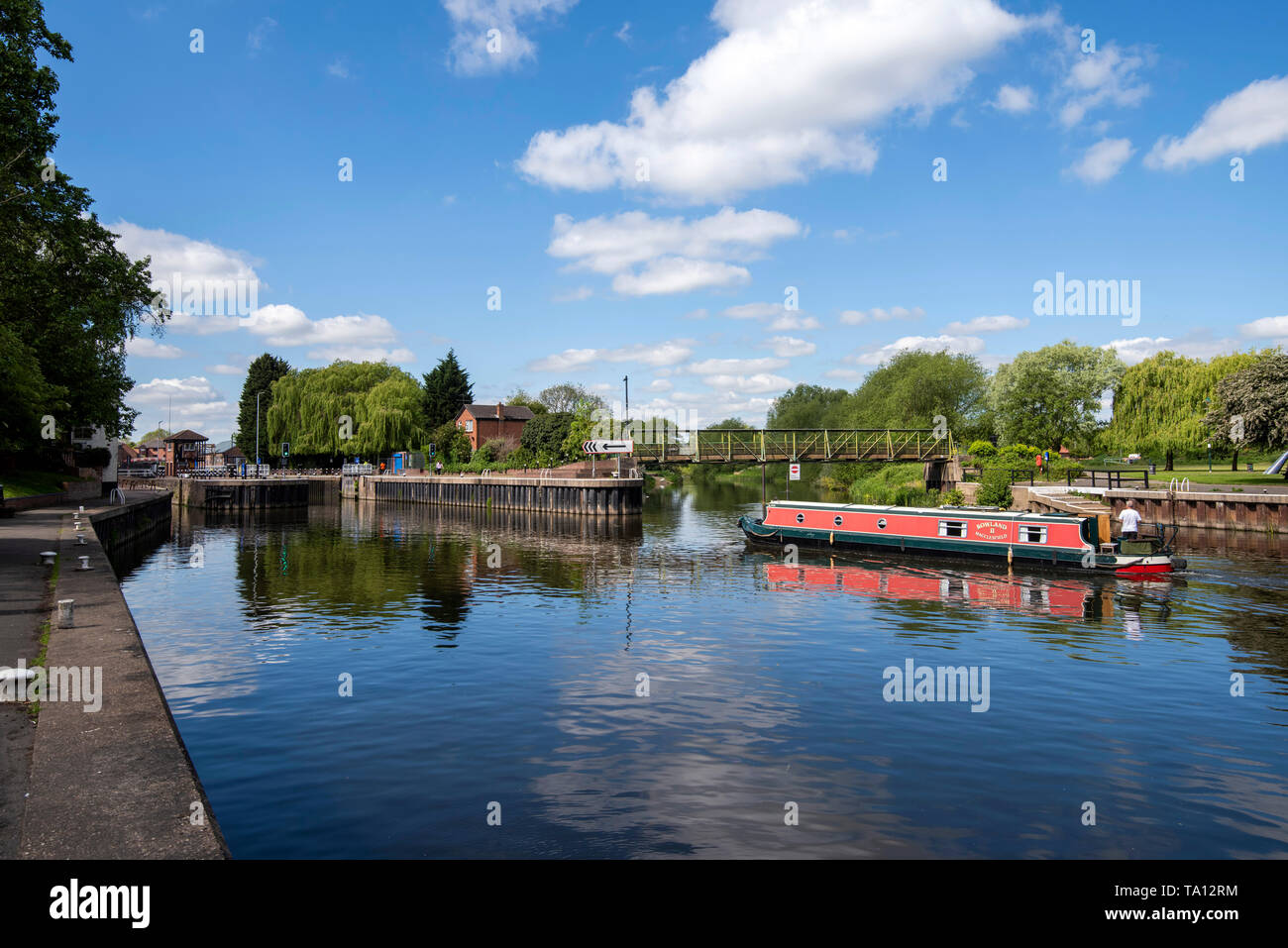 Newark Town Lock on Newark on Trent, Nottinghamshire England UK Stock ...