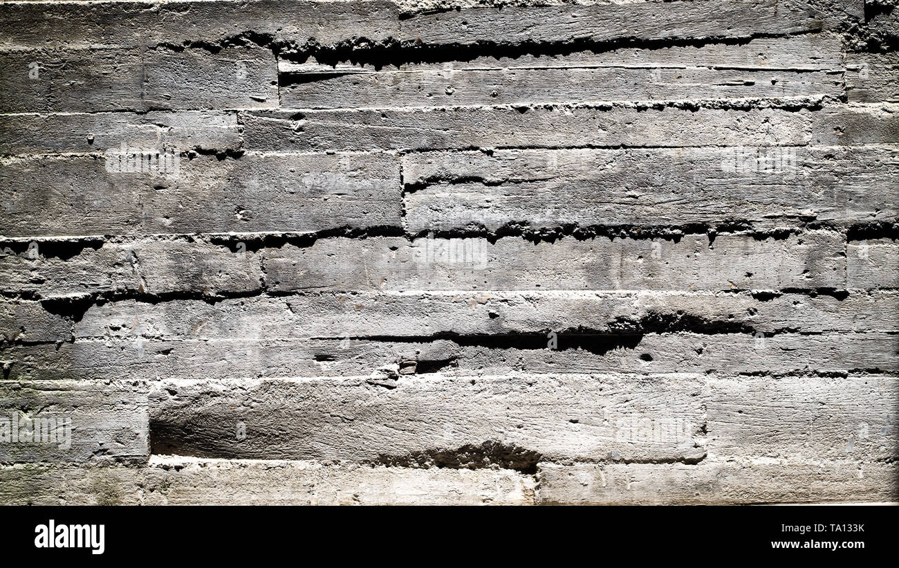 Board Formed Concrete Texture wall background sunlight and shadow on ...