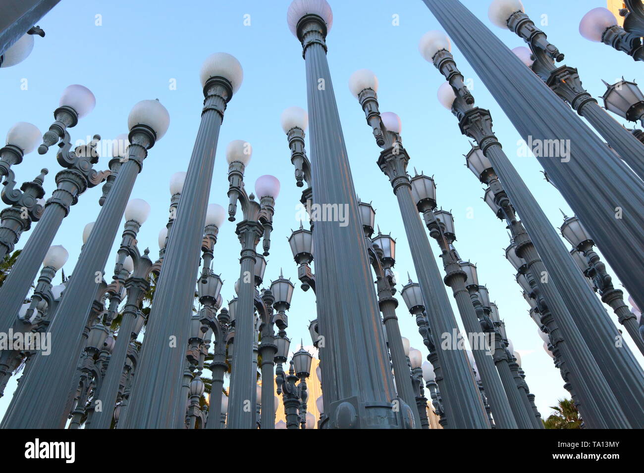 URBAN LIGHT a sculpture by Chris Burden at the LACMA, Los Angeles ...