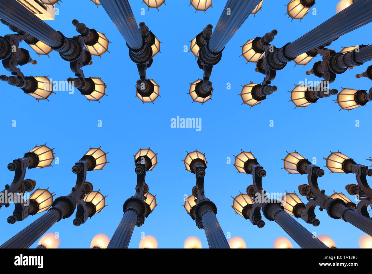 URBAN LIGHT a sculpture by Chris Burden at the LACMA, Los Angeles ...