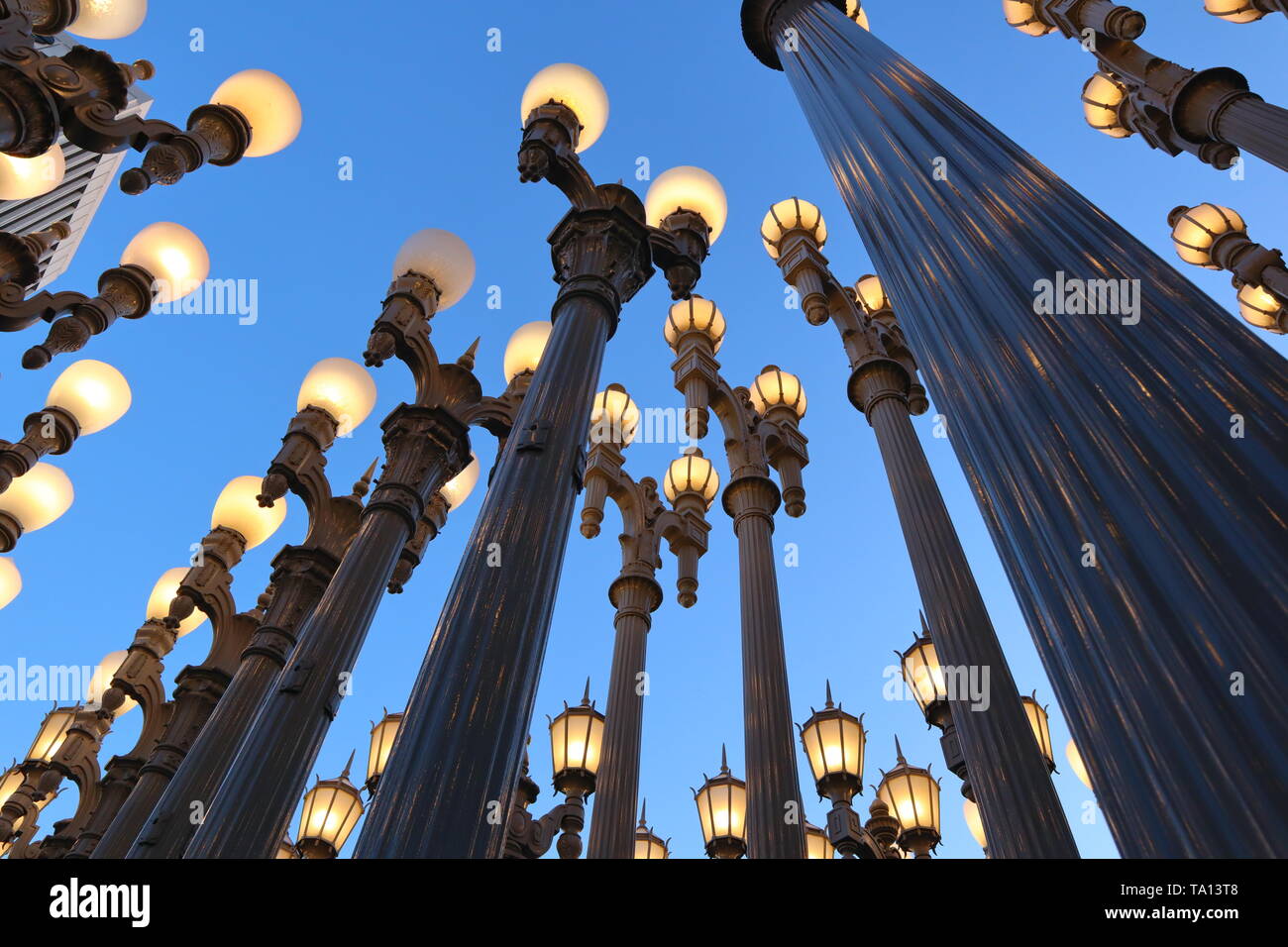 URBAN LIGHT a sculpture by Chris Burden at the LACMA, Los Angeles ...