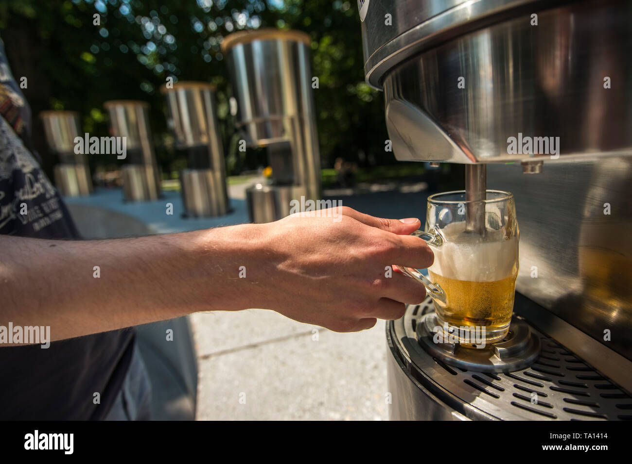 žalec beer fountain hi-res stock photography and images - Alamy