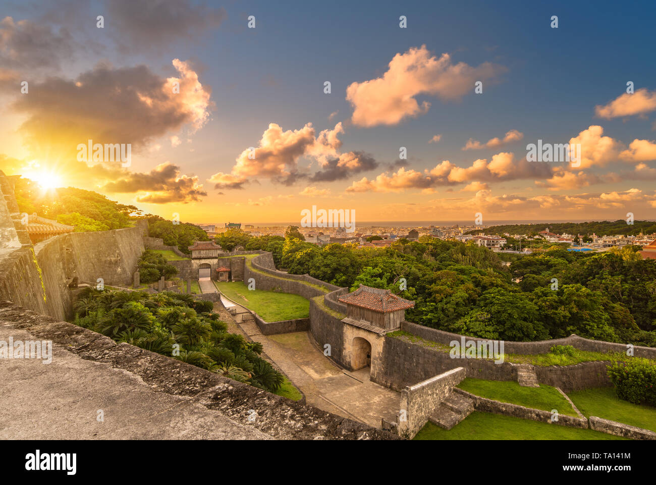 kyukeimon gate of Shuri Castle's in the Shuri neighborhood of Naha, the ...
