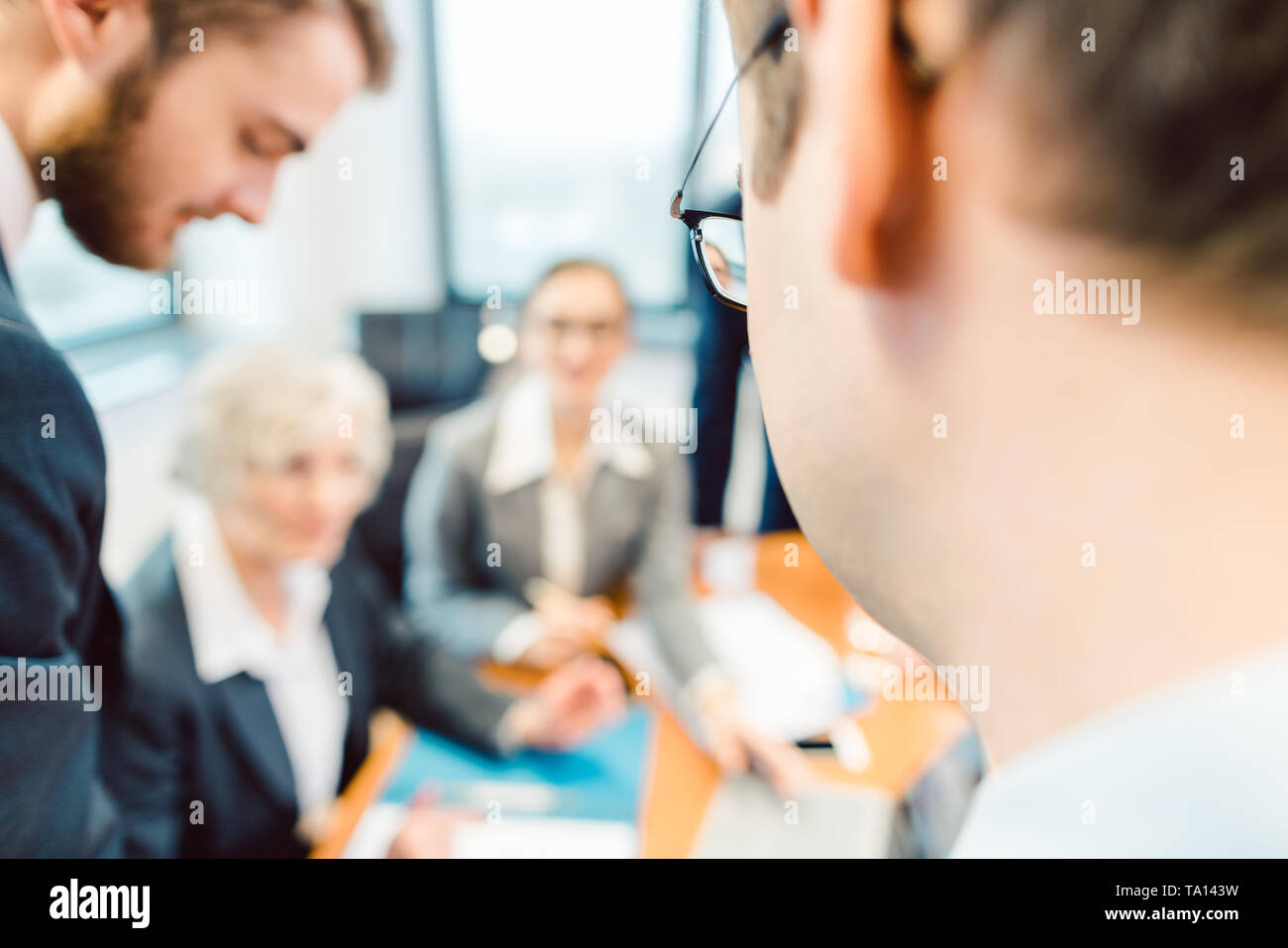 Team glasses hi-res stock photography and images - Alamy