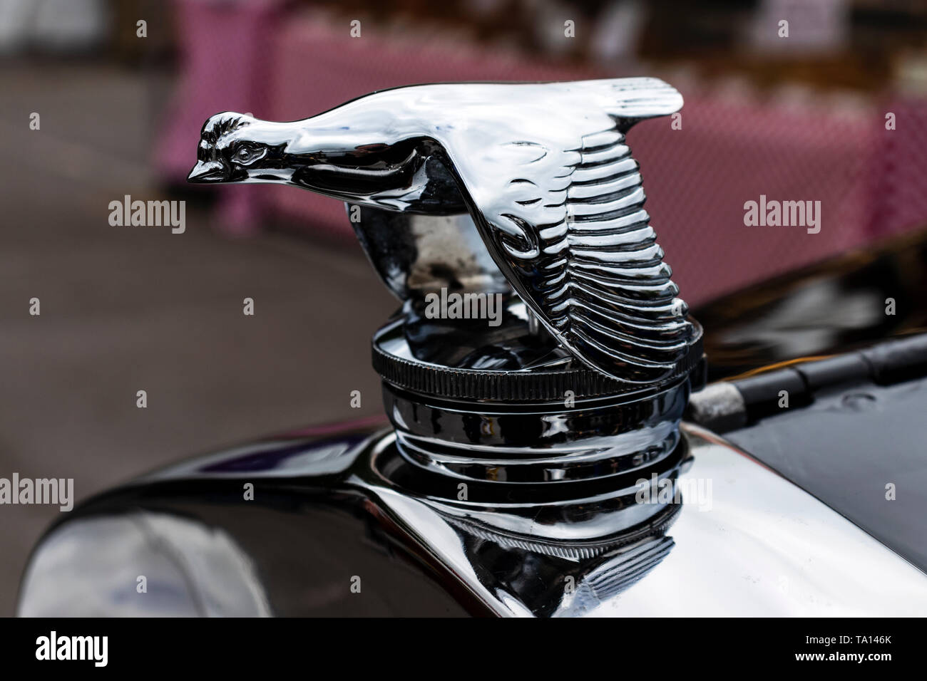 1930 Ford Model A Bonnet Badge Stock Photo - Alamy
