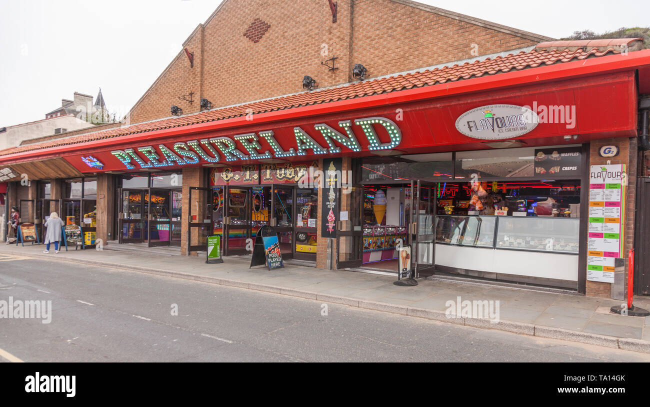 The Pleasureland Amusement Arcade at Whitby,North Yorkshire,England,UK ...