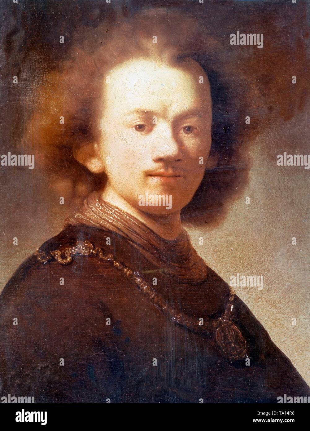 Self-Portrait of Dutch painter, Rembrandt van Rijn Stock Photo - Alamy