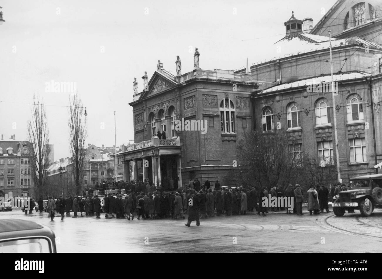 The first party meeting of the KPD in the Prinzregententheater in ...