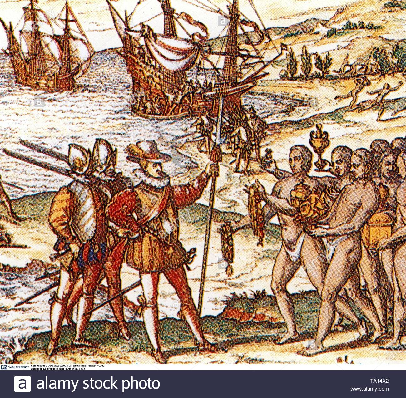 Christopher Columbus America Painting Stock Photos & Christopher ...