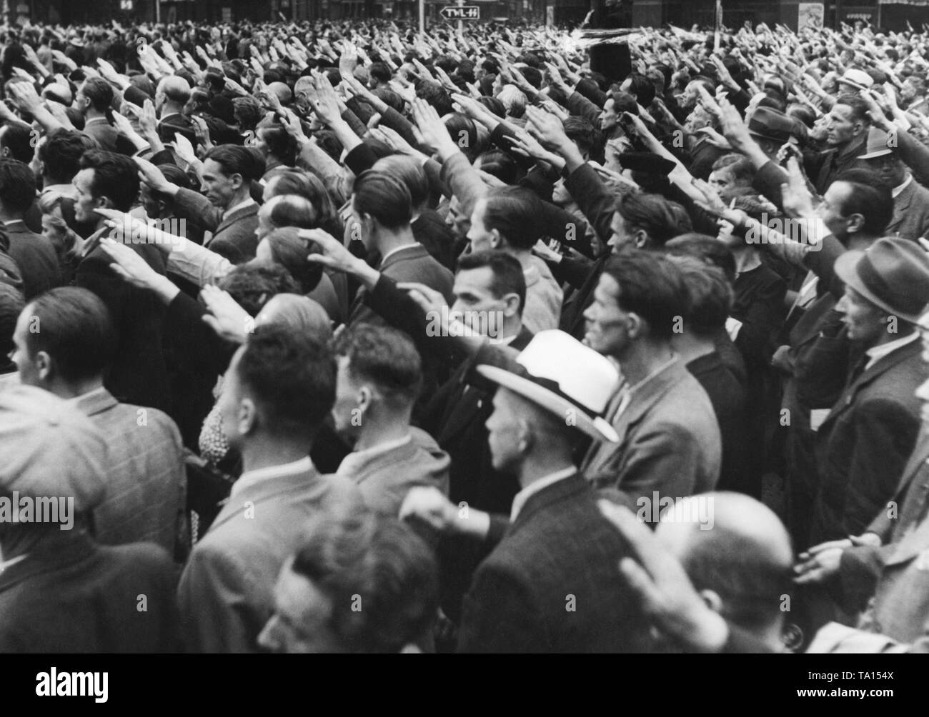Rally at Wenceslas Square in Prague, 1942. Since March 1939, the areas ...