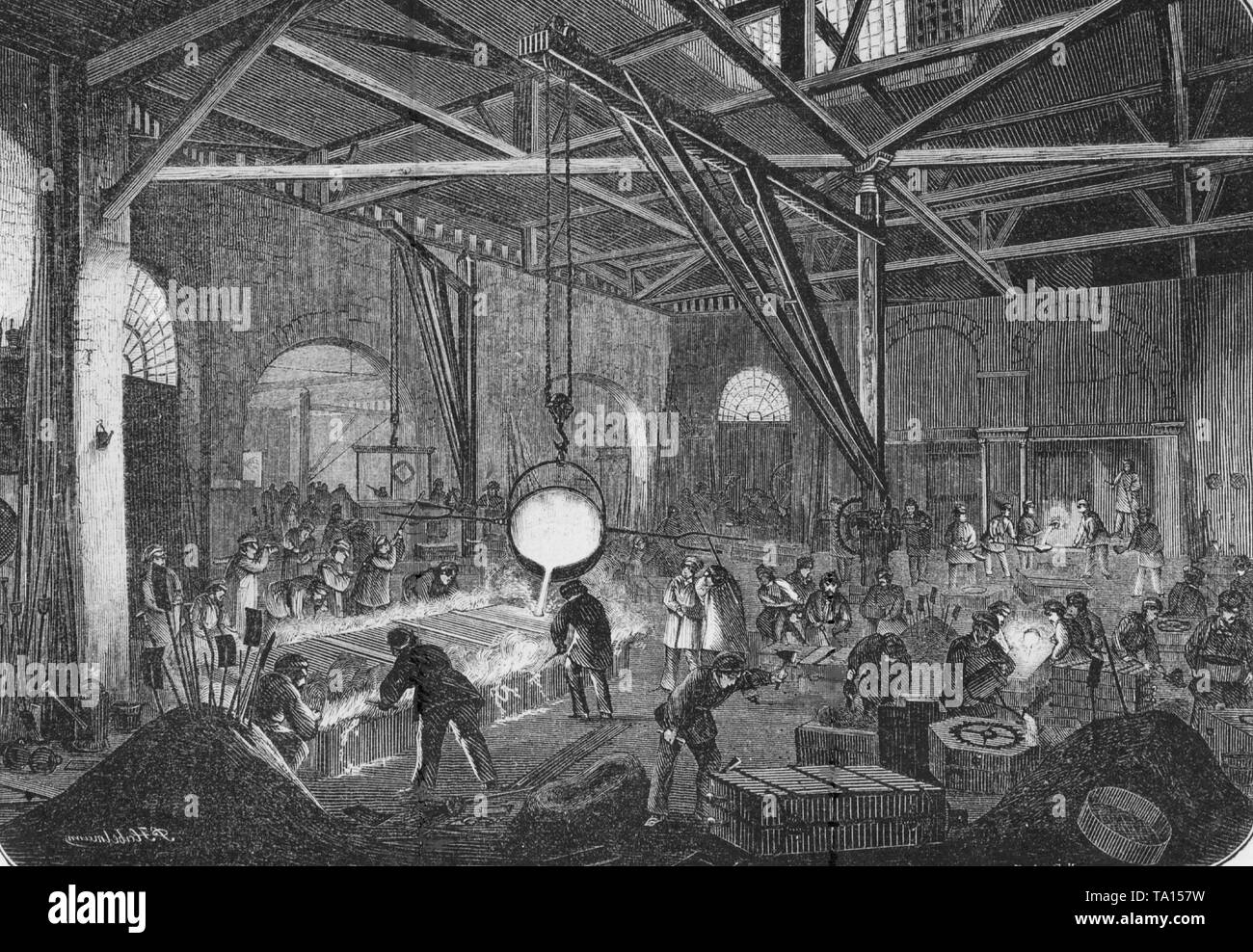 Iron foundry Black and White Stock Photos & Images - Alamy