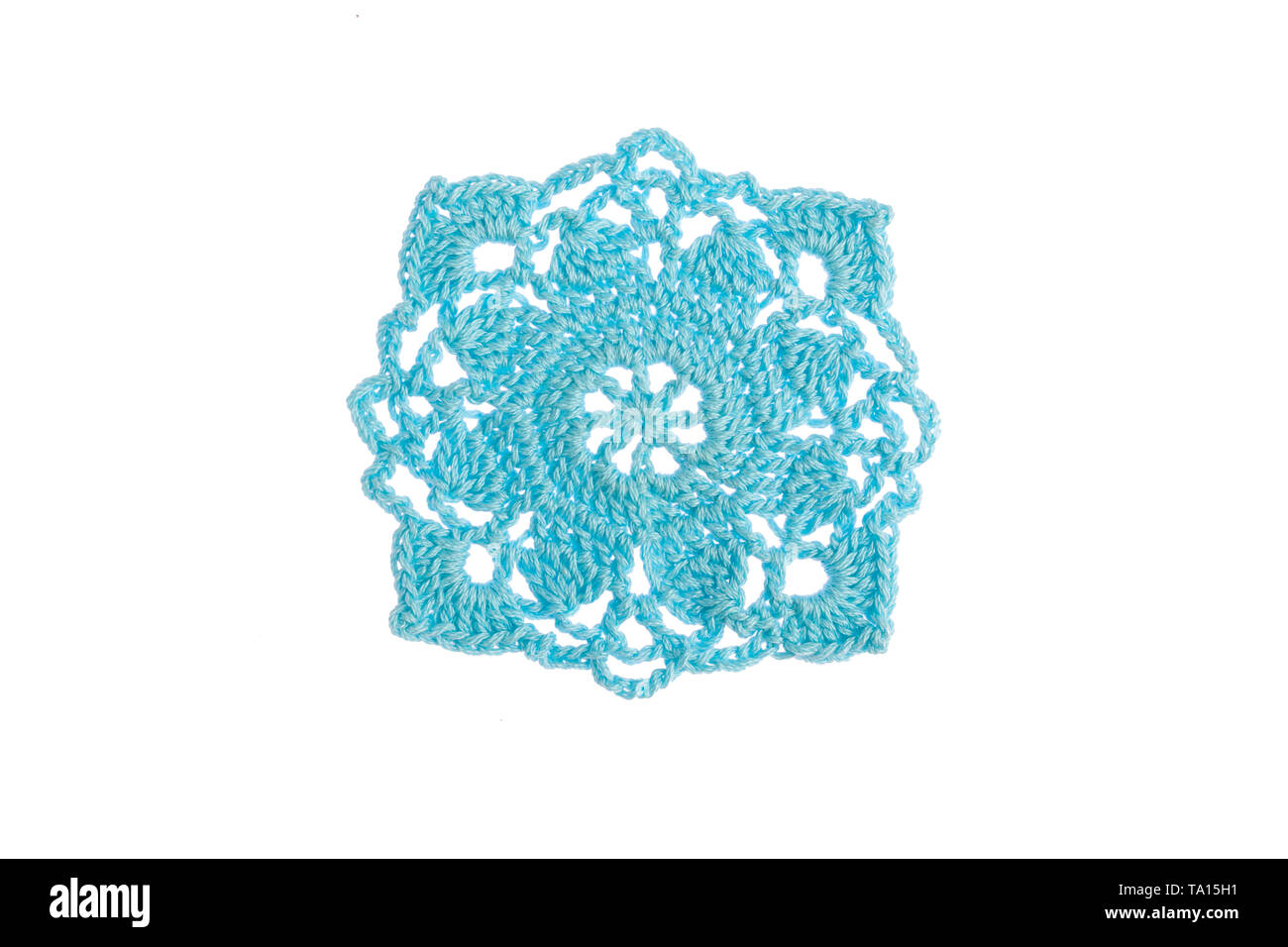 handmade napkin, crocheted with colorful threads Stock Photo - Alamy