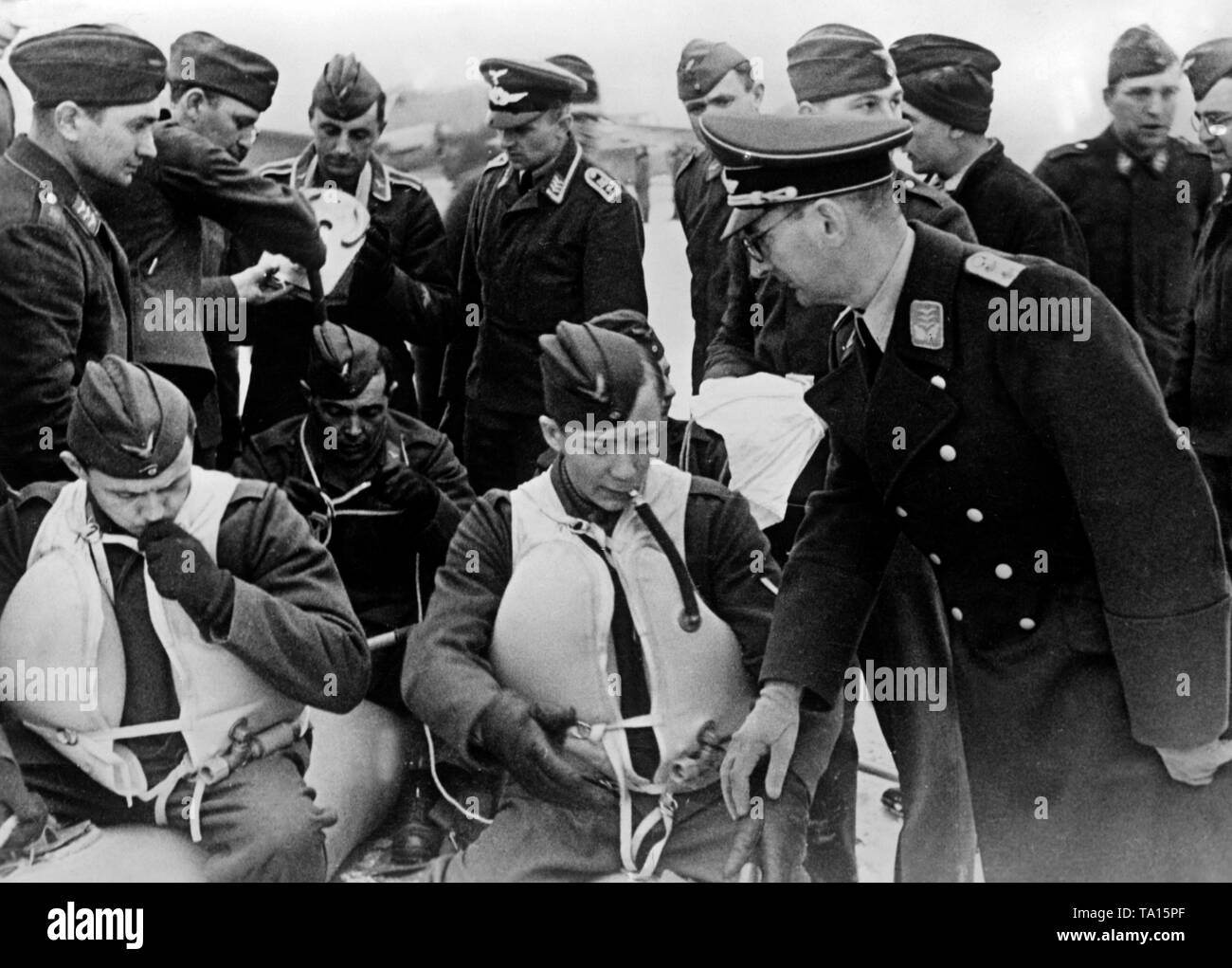 Photo of prospective German war correspondents of the Propaganda ...