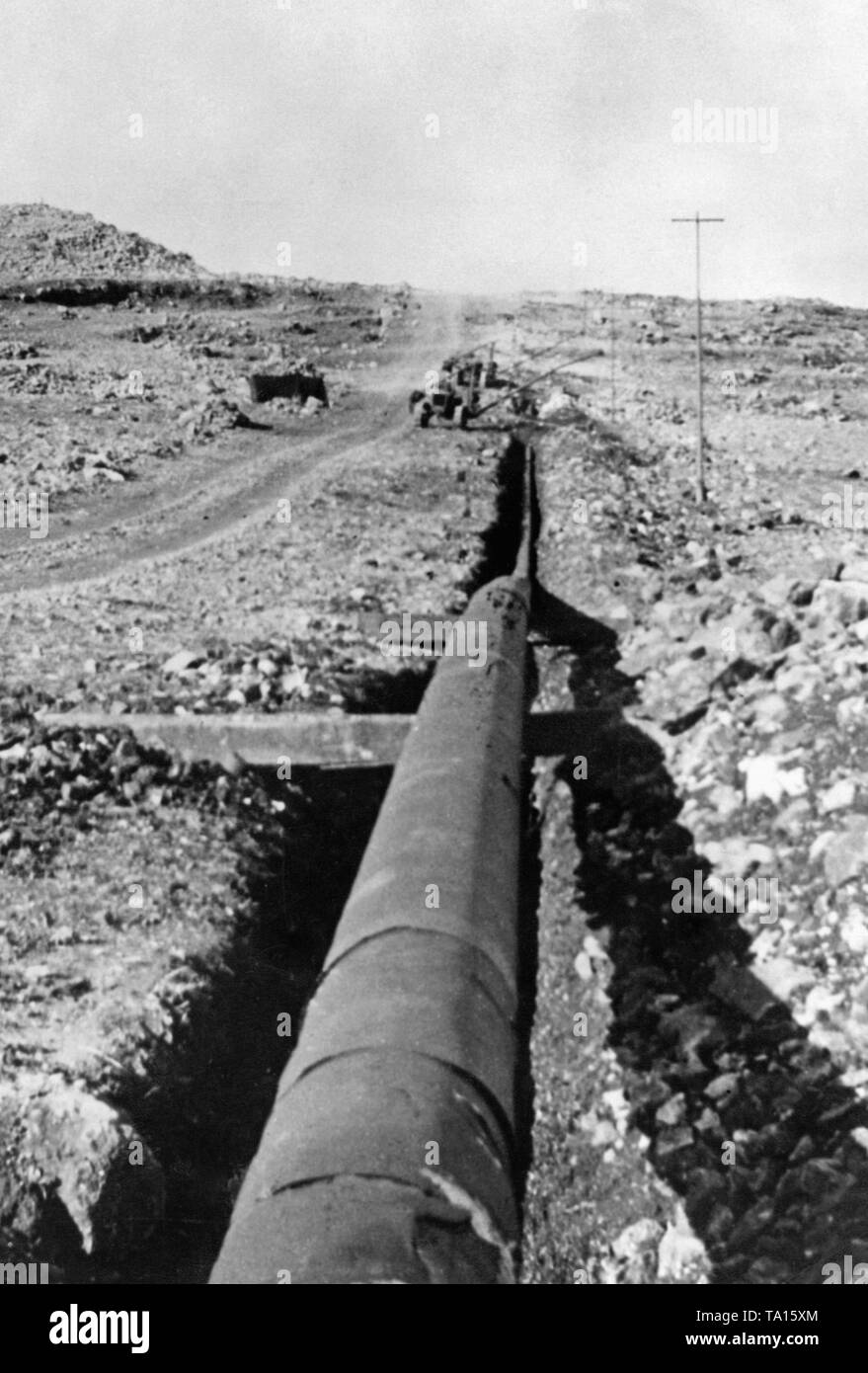 A pipeline for Iraqi oil pumped to Haifa and from there shipped to ...