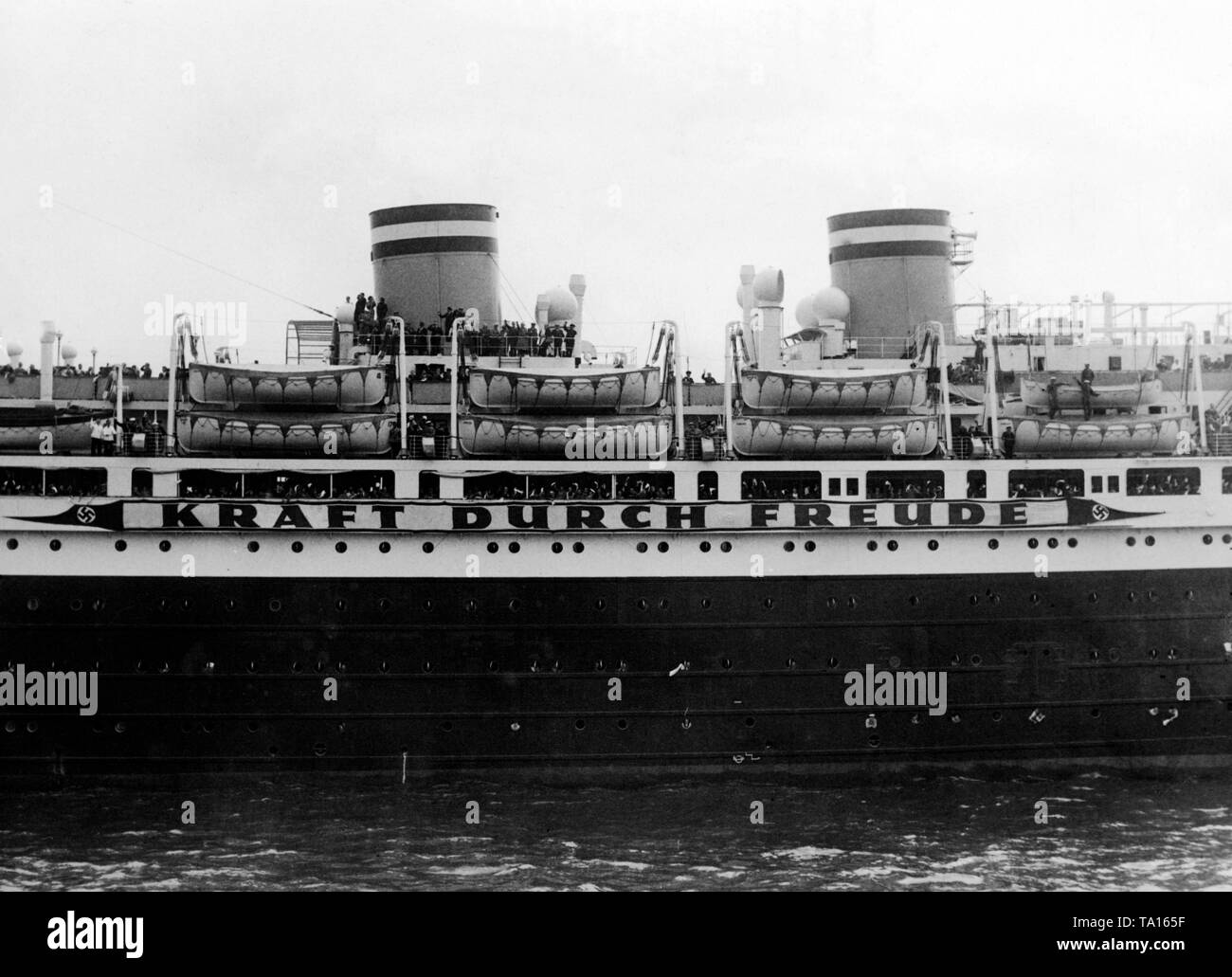 The fleet of the Nazi organization "Kraft durch Freude" ("Strength ...
