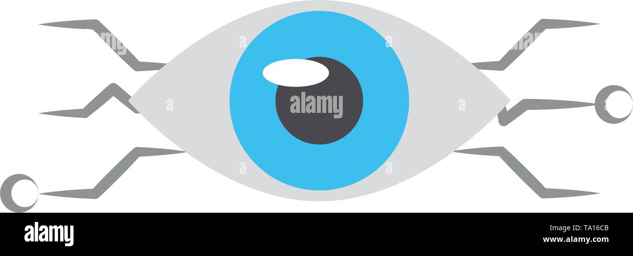 Bionic eye technology symbol Vector illustration Stock Vector Image ...