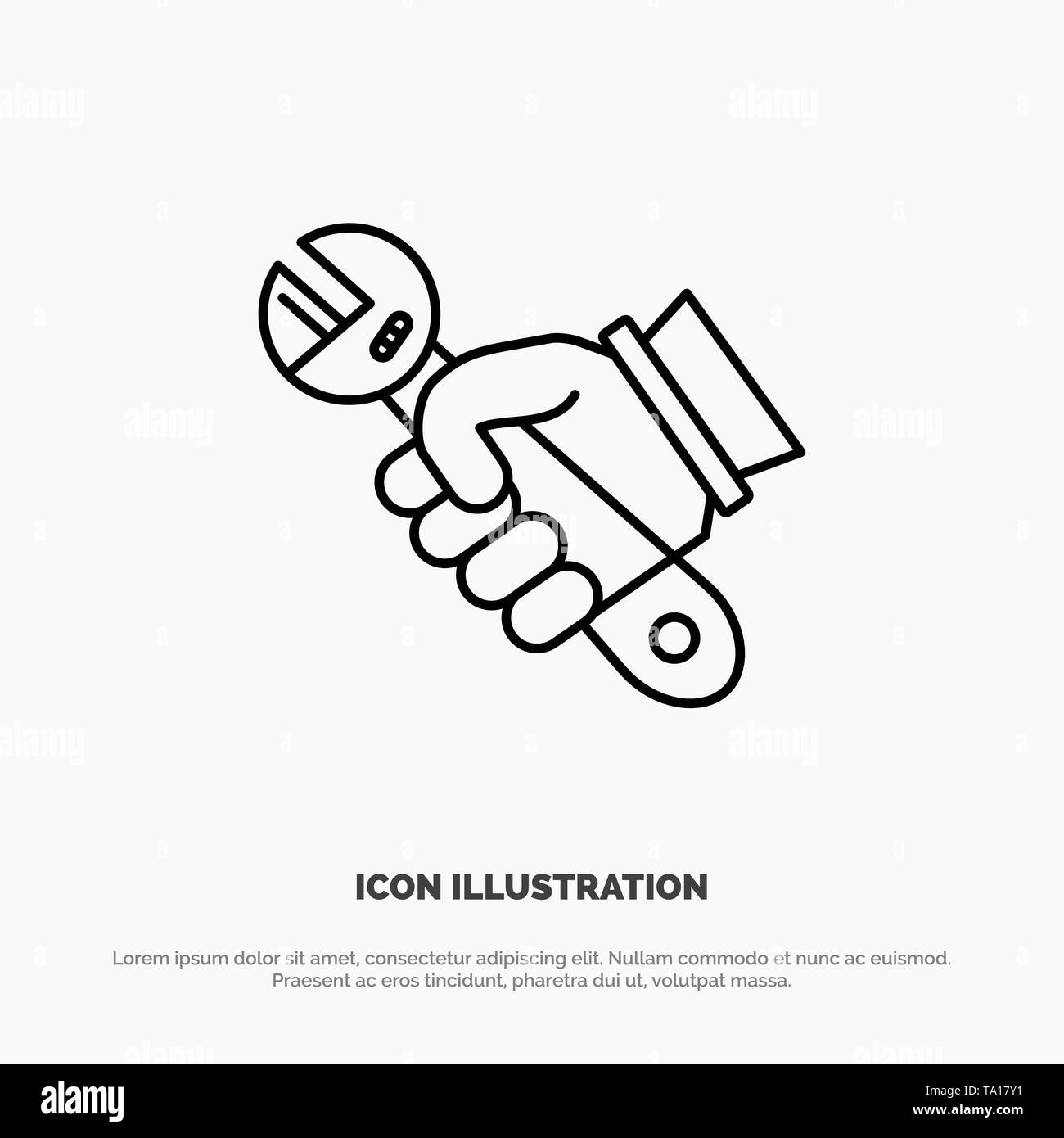 Hand tools fix Stock Vector Images - Alamy