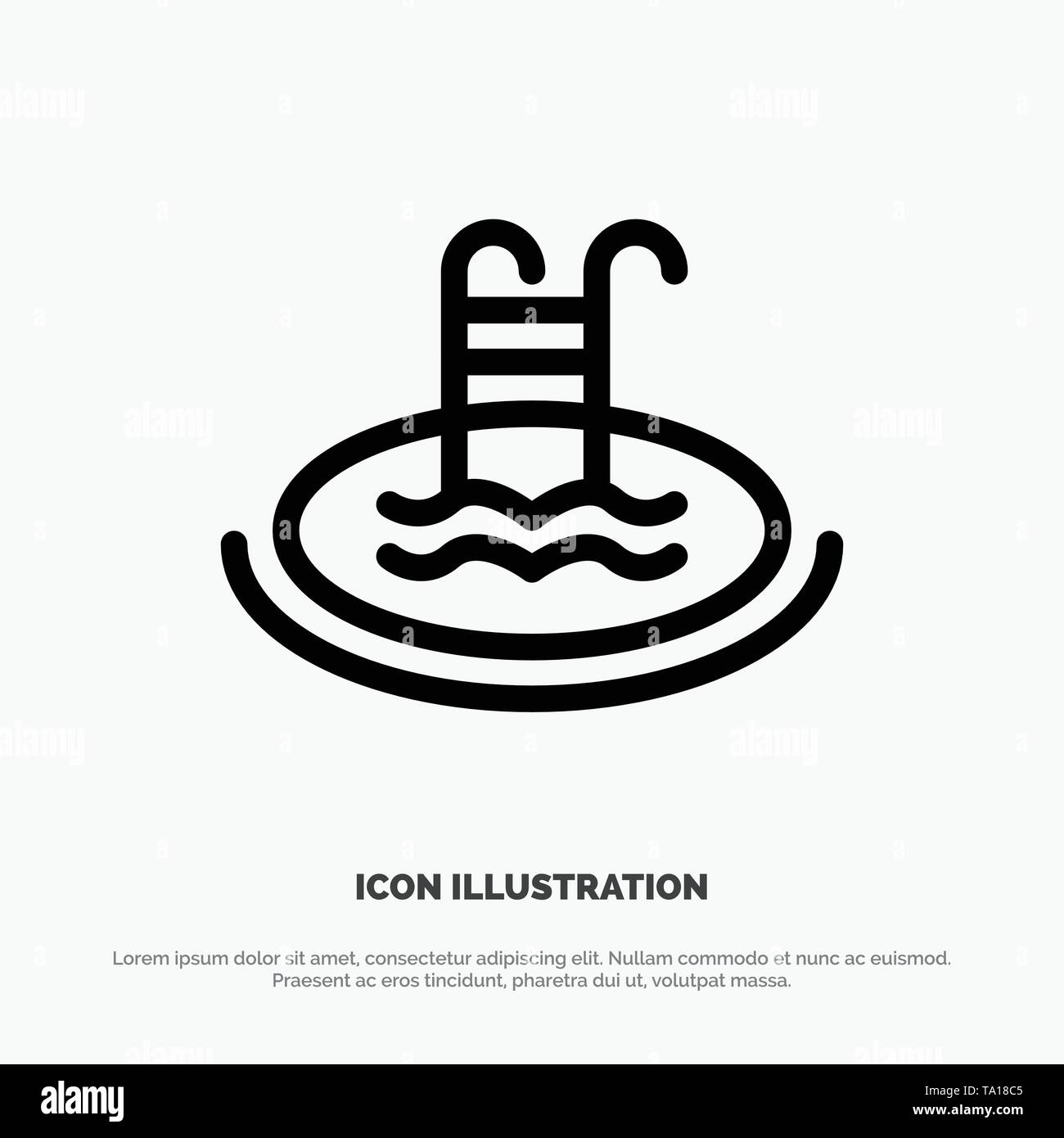 Swimming pool icon vector vectors hi-res stock photography and images ...