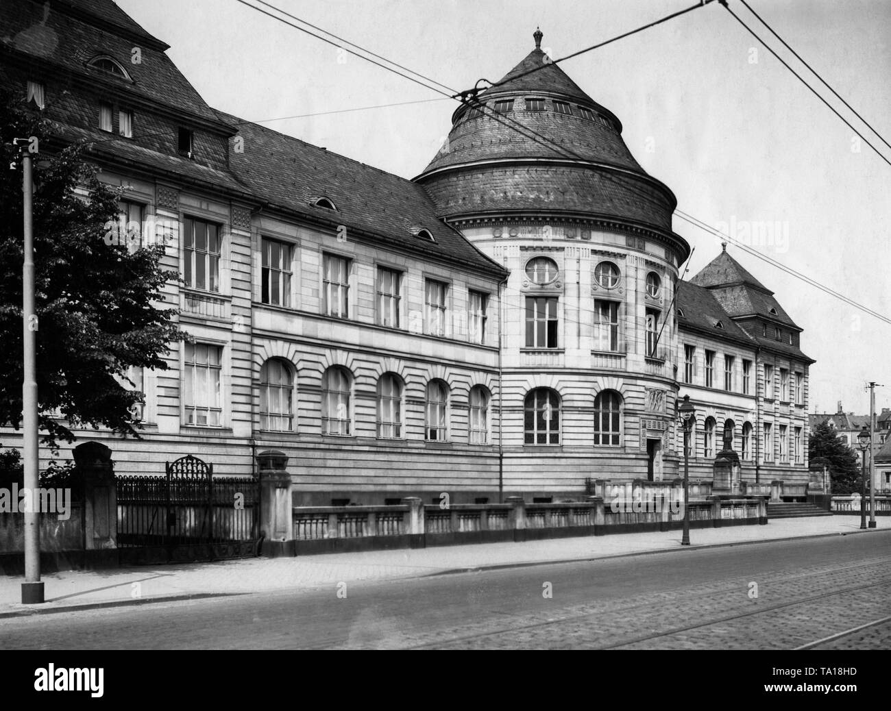 Exterior view of a building of the Old University of Cologne on the ...