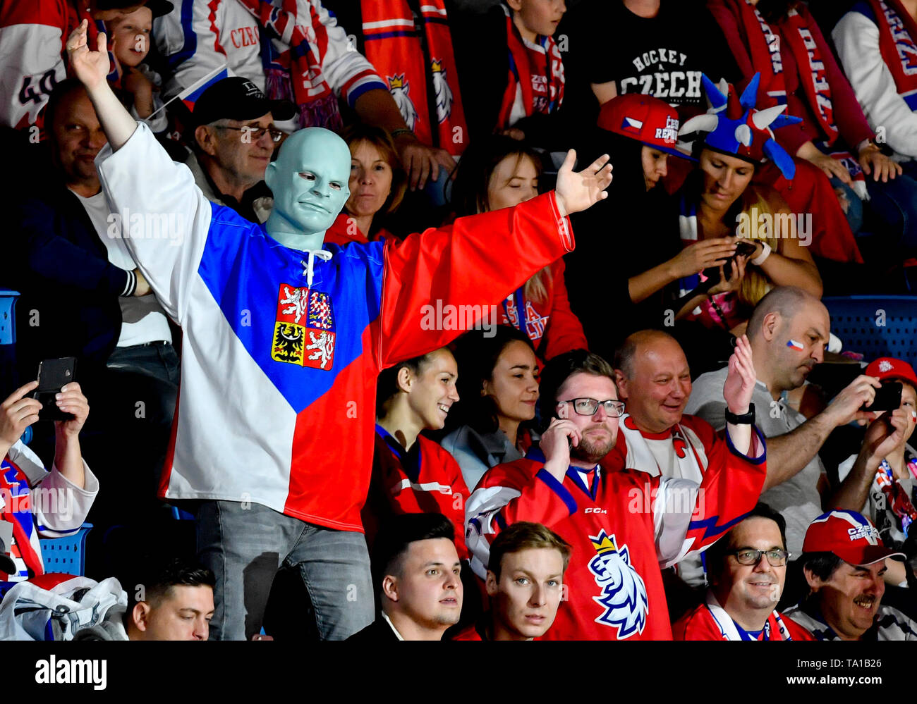 Czech fans are seen during the match between Czech Republic and ...