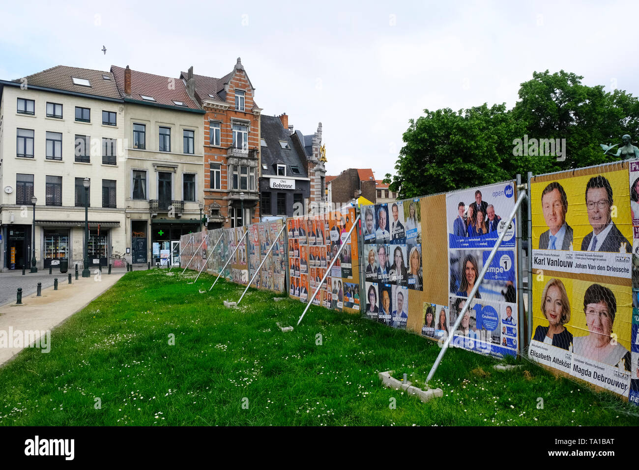 Brussels, Belgium. 21st May 2019. Posters of election campaign for ...