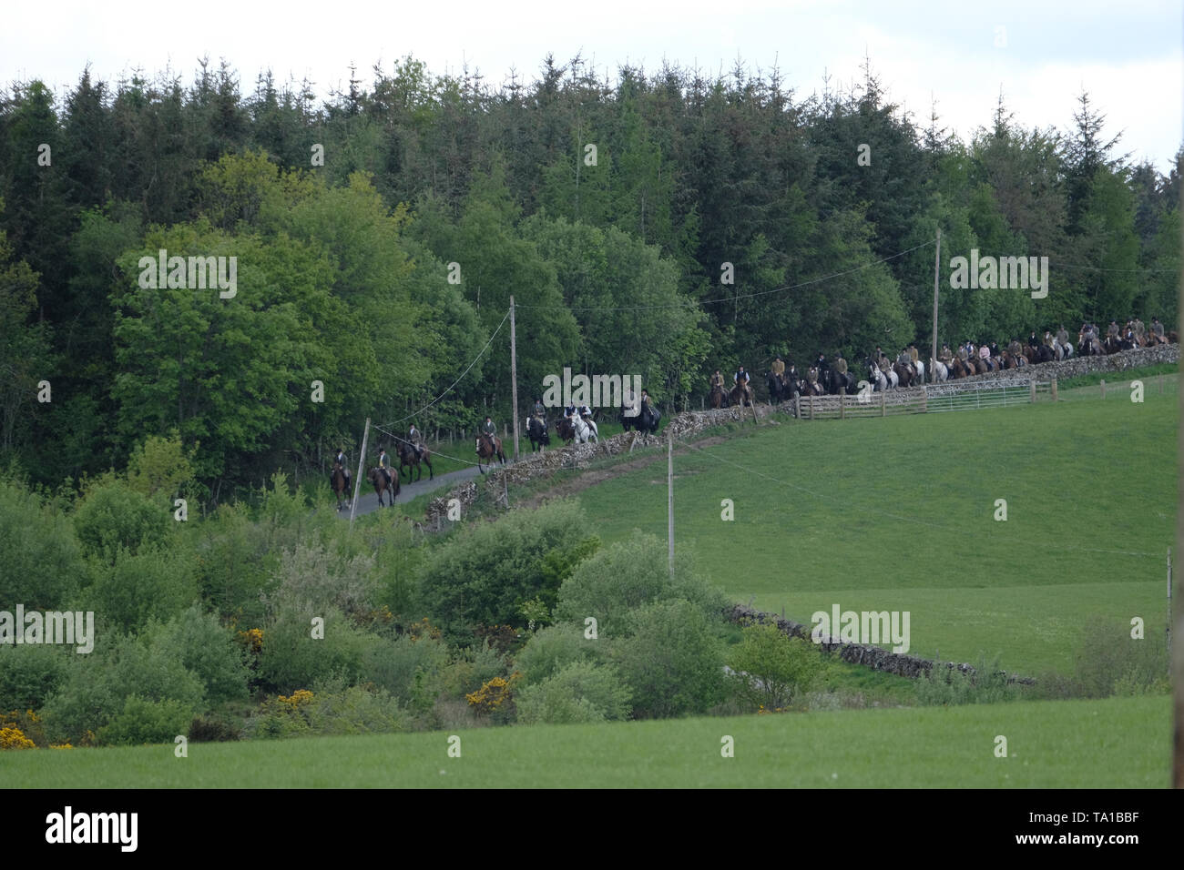 Hawick, Scottish Borders, UK. 21st May 2019. Hawick Common Riding 2019 ...