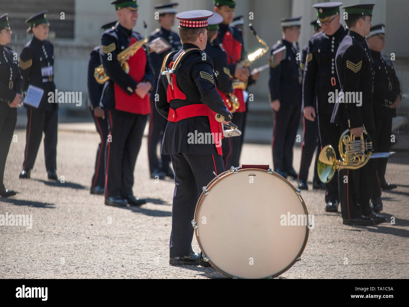 Wellington Barracks, London, UK. 21st May 2019. Members of the Guards ...