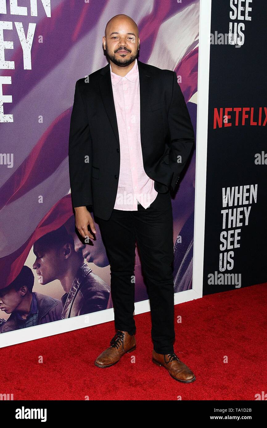 New York, NY, USA. 20th May, 2019. Justin Cunningham at arrivals for WHEN THEY SEE US World ...