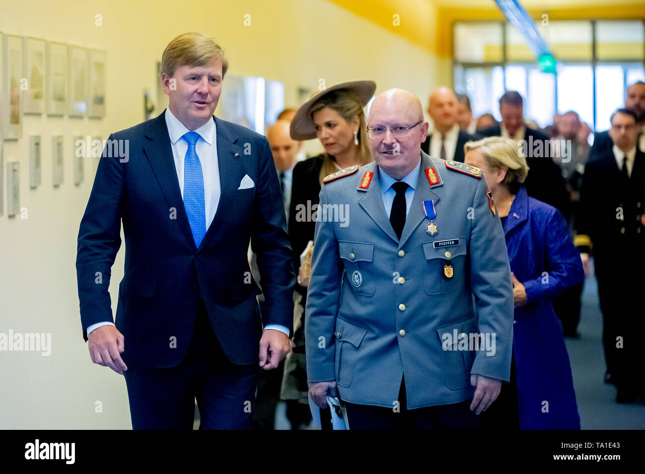 Schwielowsee, Germany. 21st May, 2019. King Willem-Alexander of the ...