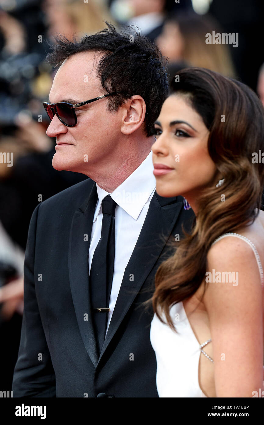 Cannes. 21st May, 2019. Quentin Tarantino and his wife arrives to the ...