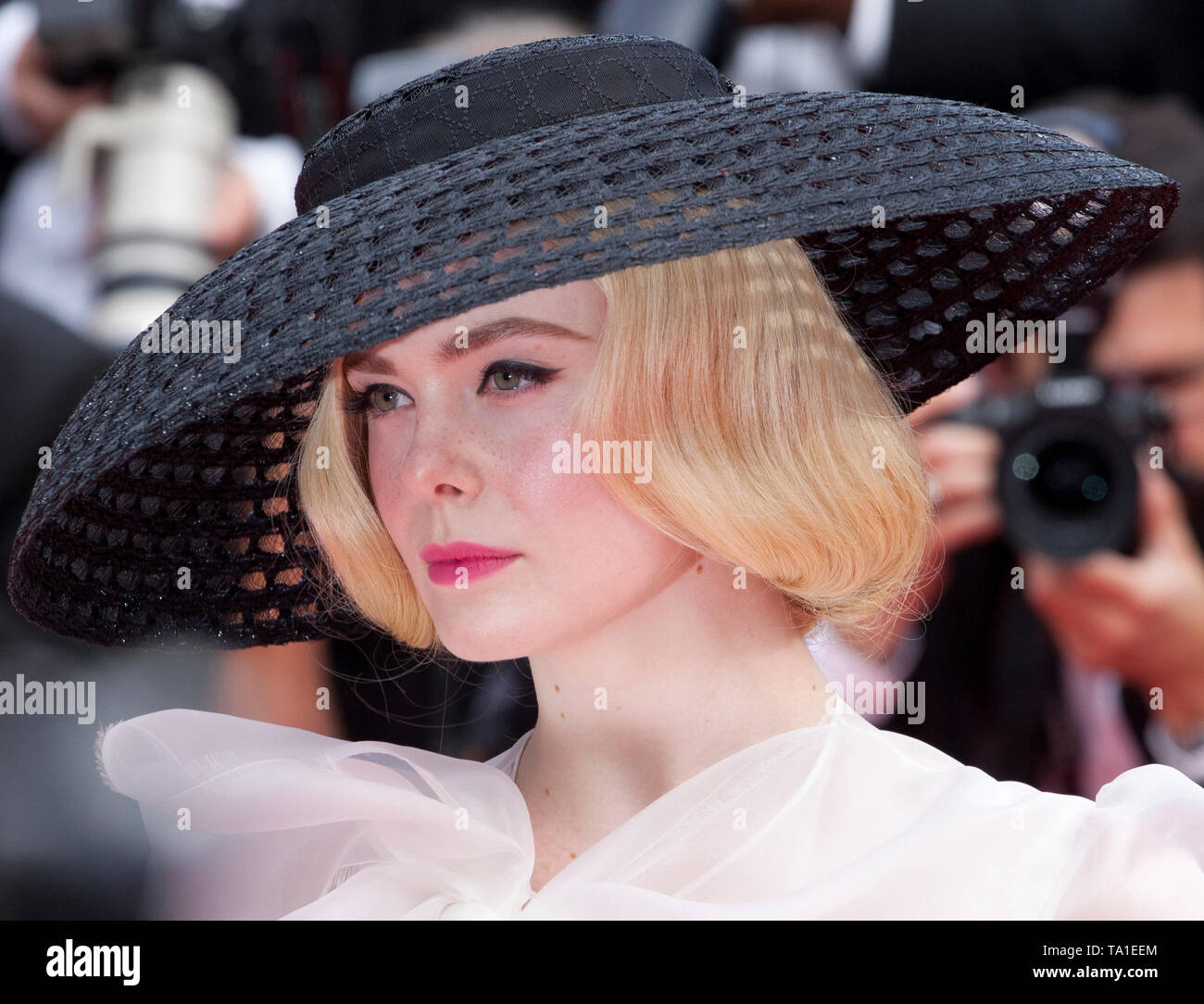 Cannes, France. 21st May, 2019. Actress Elle Fanning at the Once Upon A ...