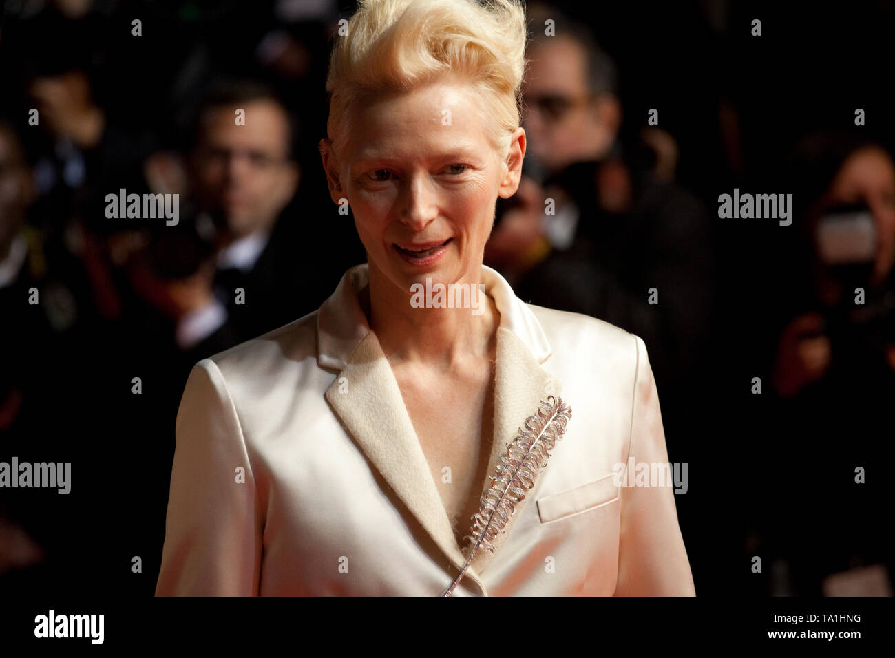 Cannes, France. 21st May 2019. Tilda Swinton at the Parasite gala ...