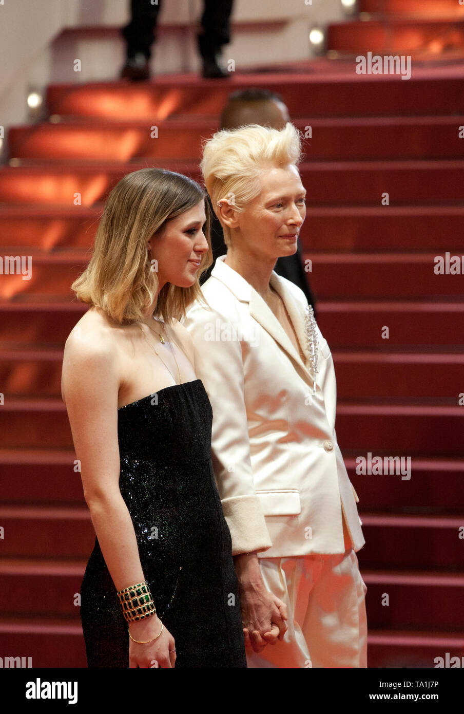 Cannes, France. 21st May 2019. Honor Swinton Byrne and Tilda Swinton at ...
