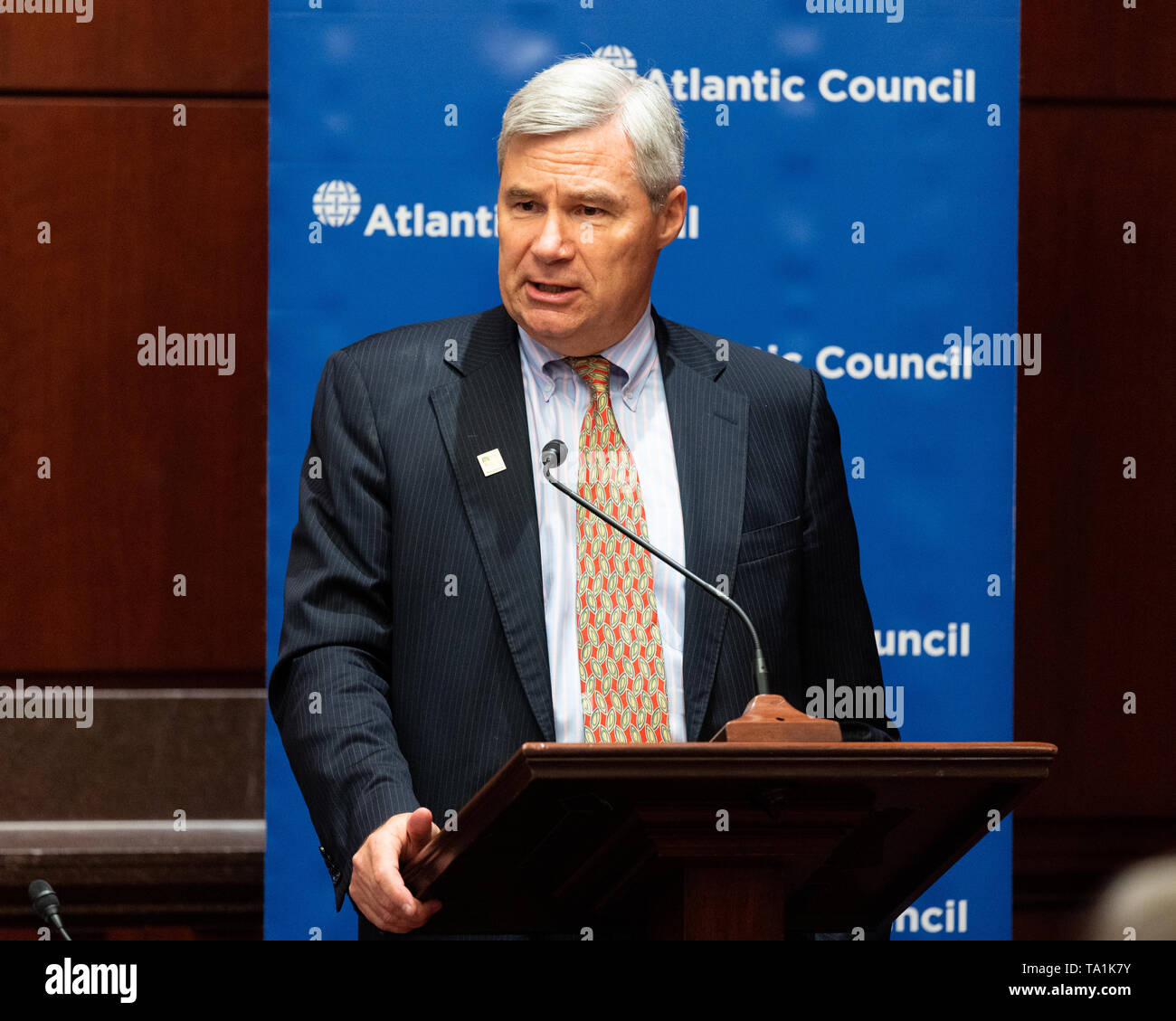 Washington, DC, USA. 21st May 2019. U.S. Senator Sheldon Whitehouse (D ...