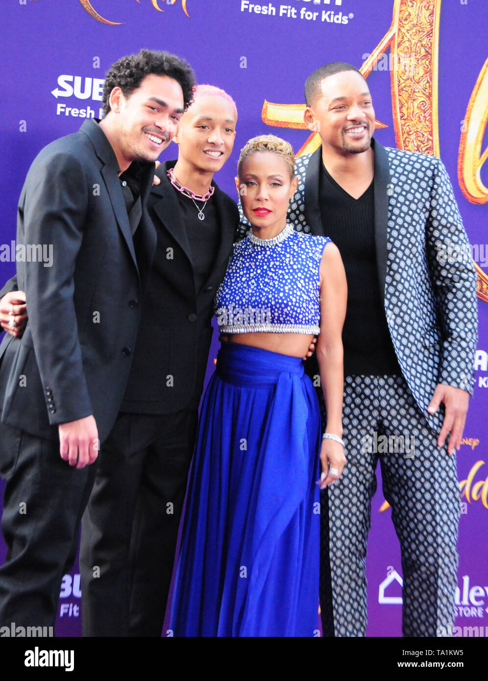 Hollywood, California, USA 21st May 2019 Actor Trey Smith, singer Jaden ...