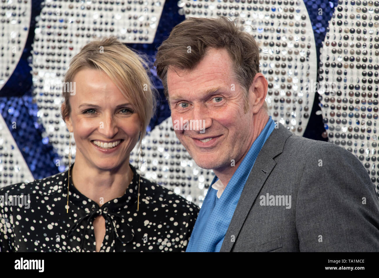 Jason Flemyng (R) and Elly Fairman attends the "Rocketman" UK premiere ...