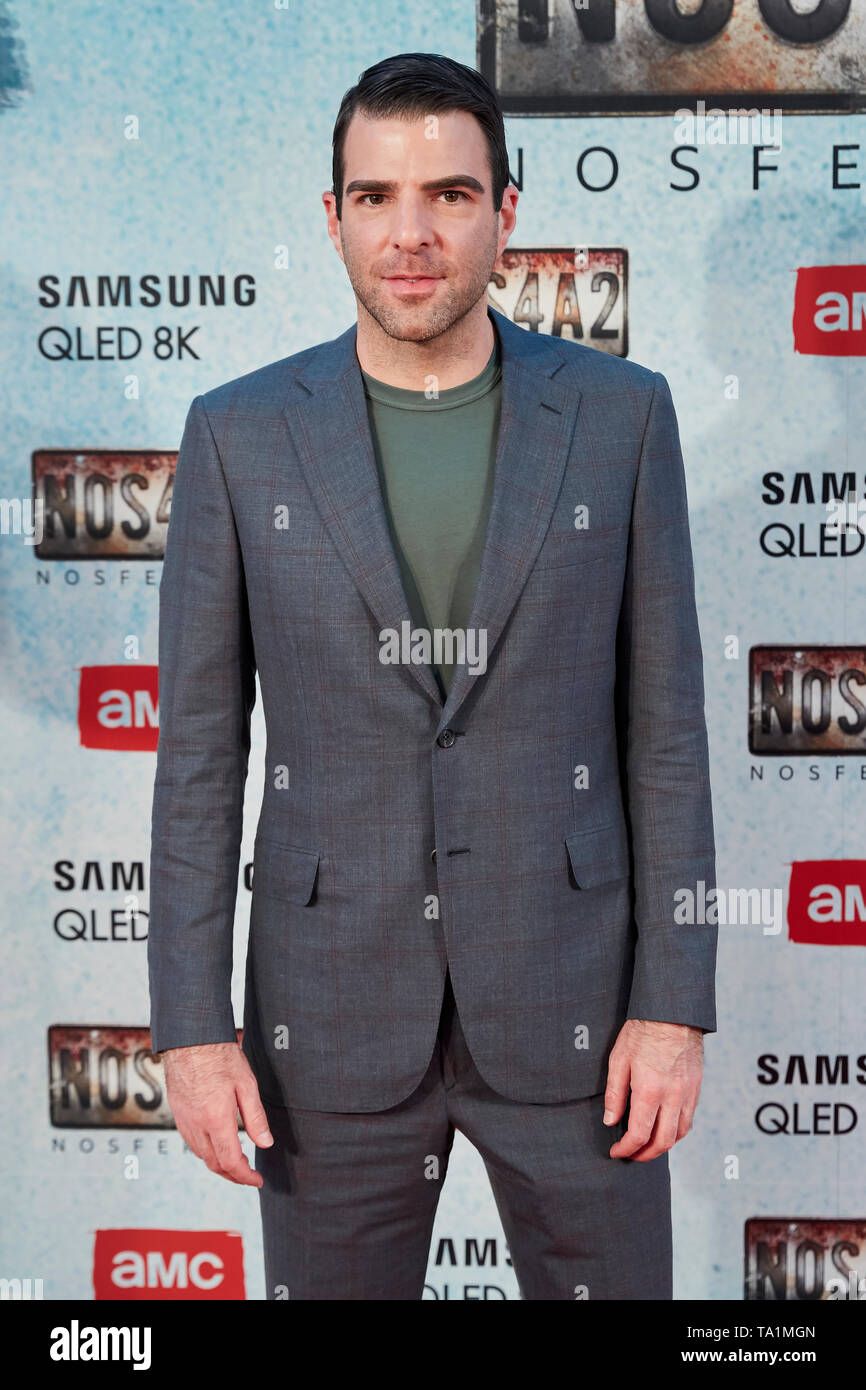 Zachary Quinto attends the NOS4A2 premiere at Capitol Cinema in Madrid ...