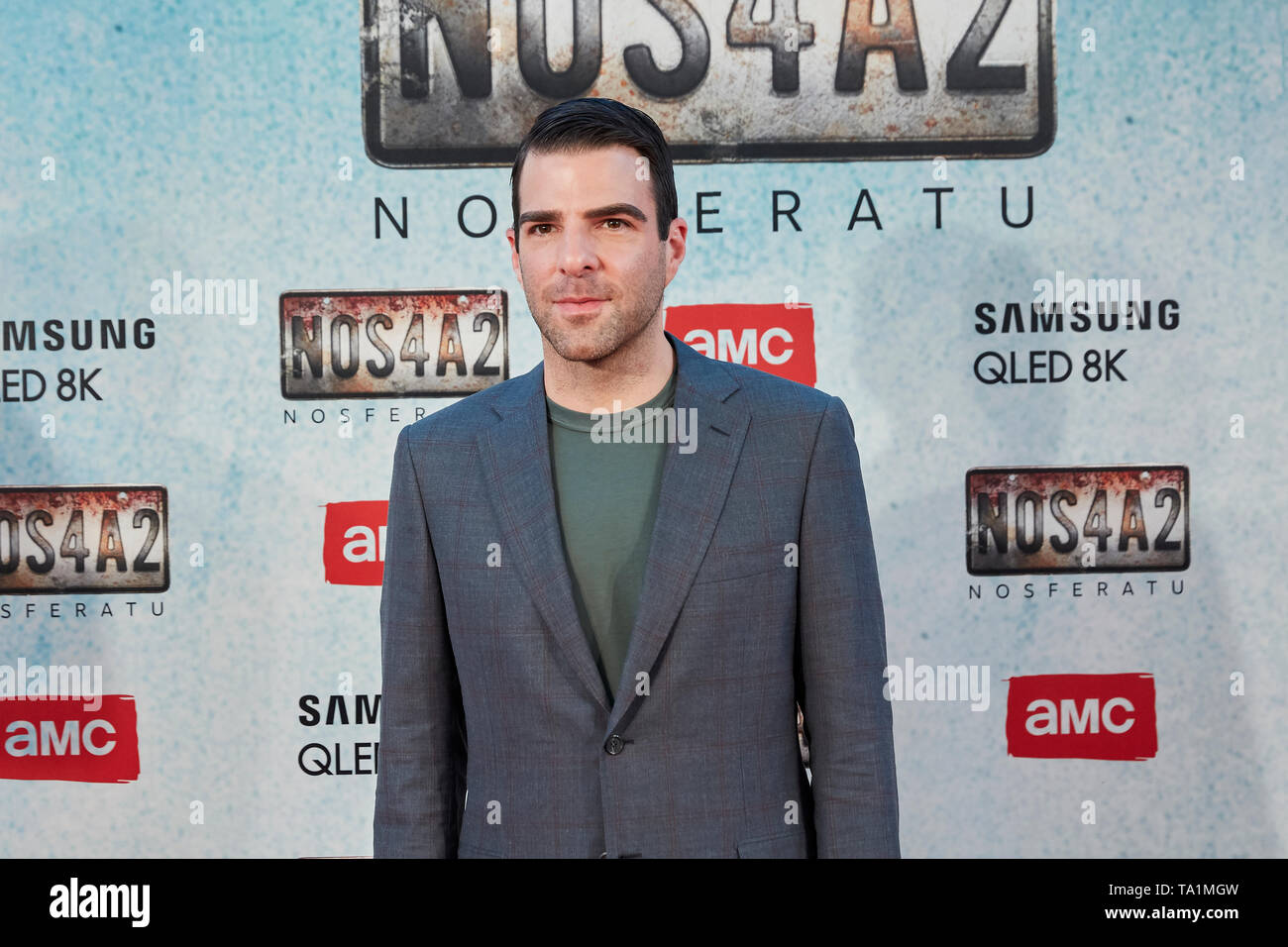 Zachary Quinto attends the NOS4A2 premiere at Capitol Cinema in Madrid ...