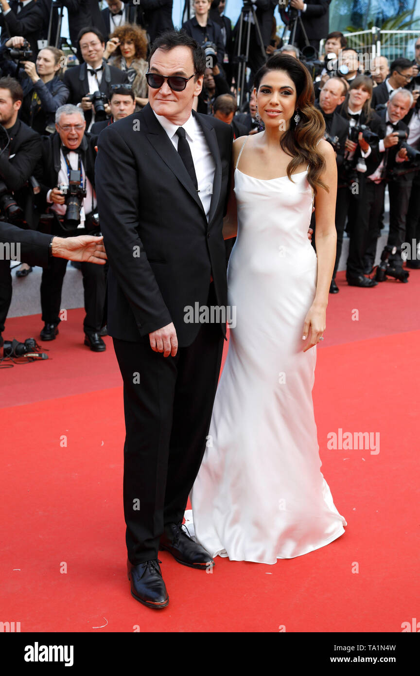 Quentin Tarantino and wife Daniella Pick attending the 'Once Upon a ...