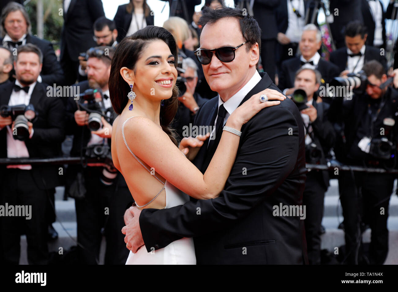 Quentin Tarantino and wife Daniella Pick attending the 'Once Upon a ...