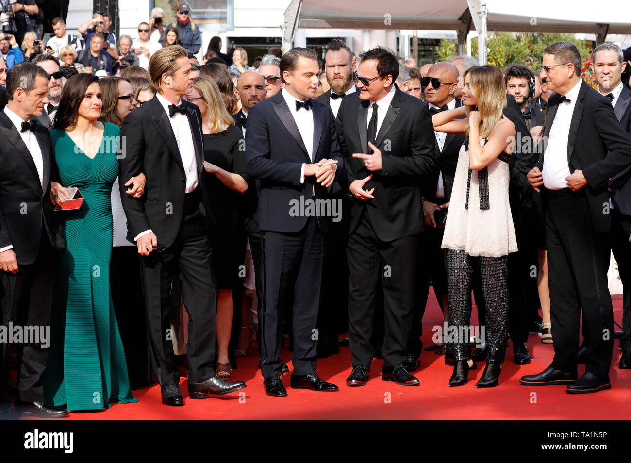 David Heyman, Shannon McIntosh, Brad Pitt, Leonardo DiCaprio, Quentin ...