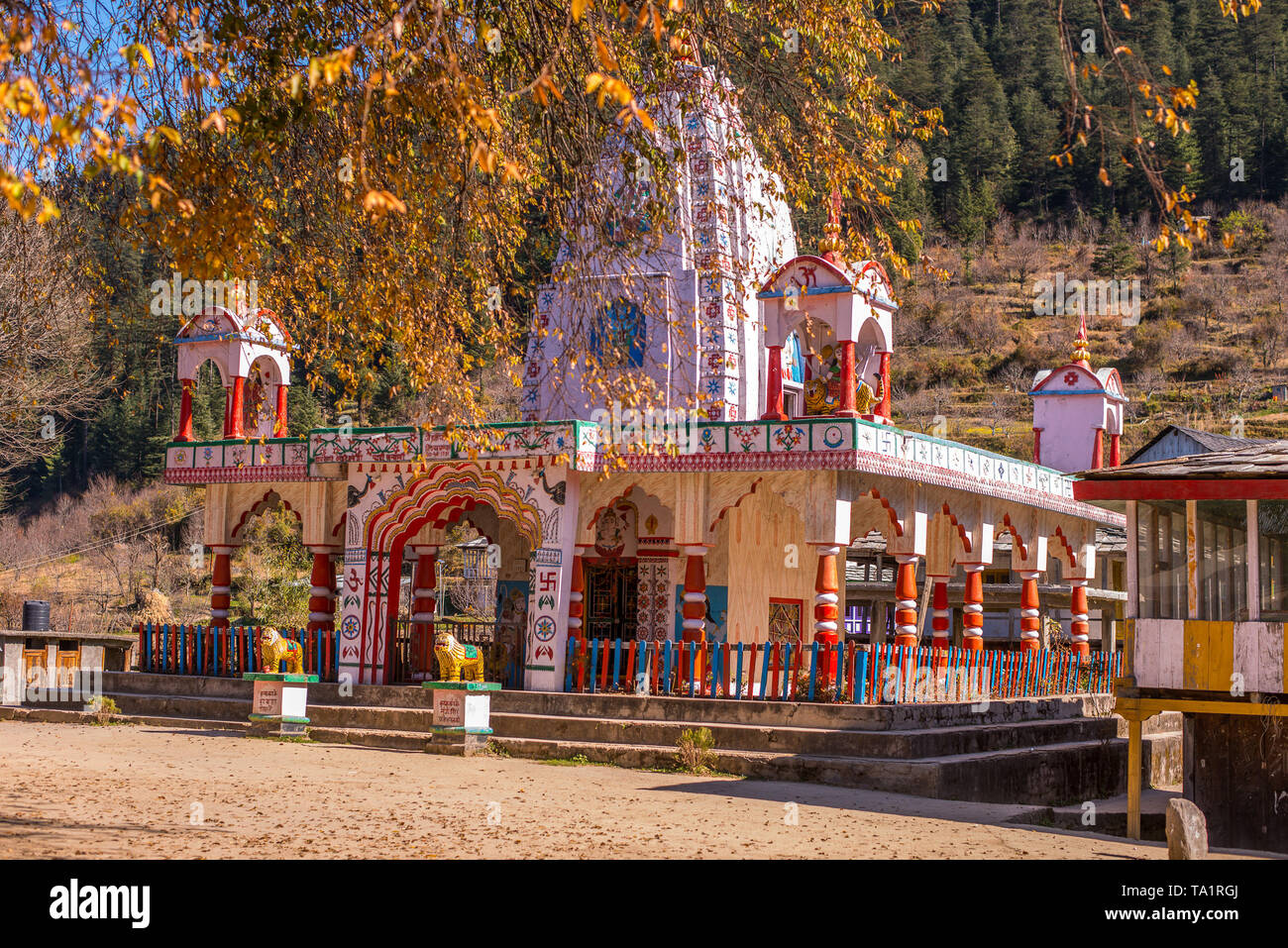 Shiva temple in himalayas hi-res stock photography and images - Alamy