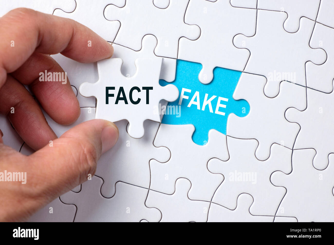 Fact and fake conceptual Stock Photo - Alamy