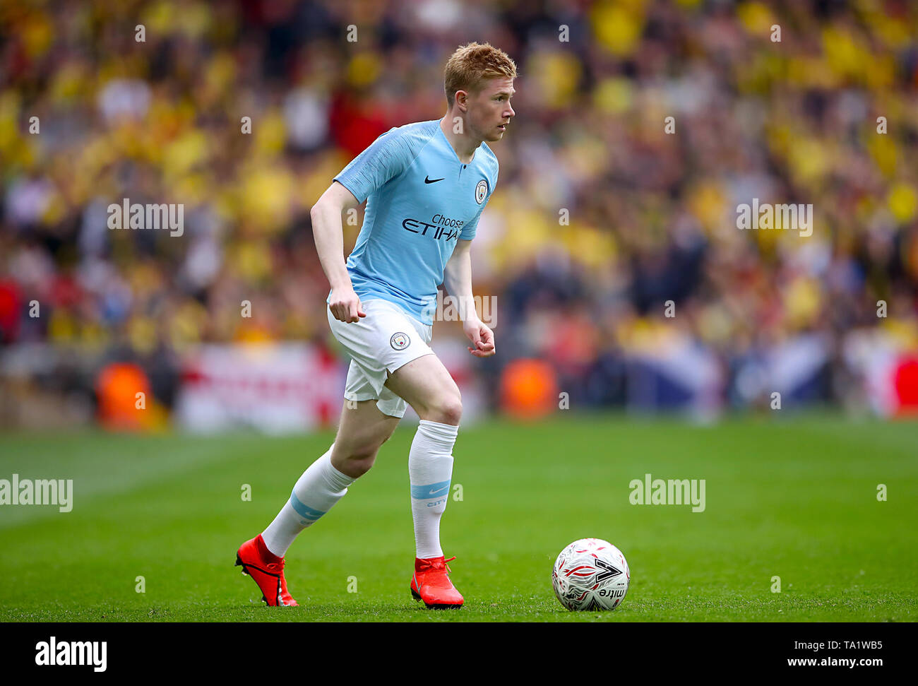 Manchester City's Kevin De Bruyne during the FA Cup Final at Wembley ...