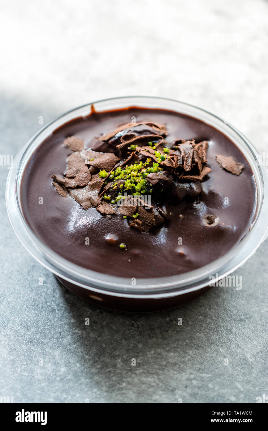 Profiteroles with Pistachio in Plastic Cup / Package. Traditional ...