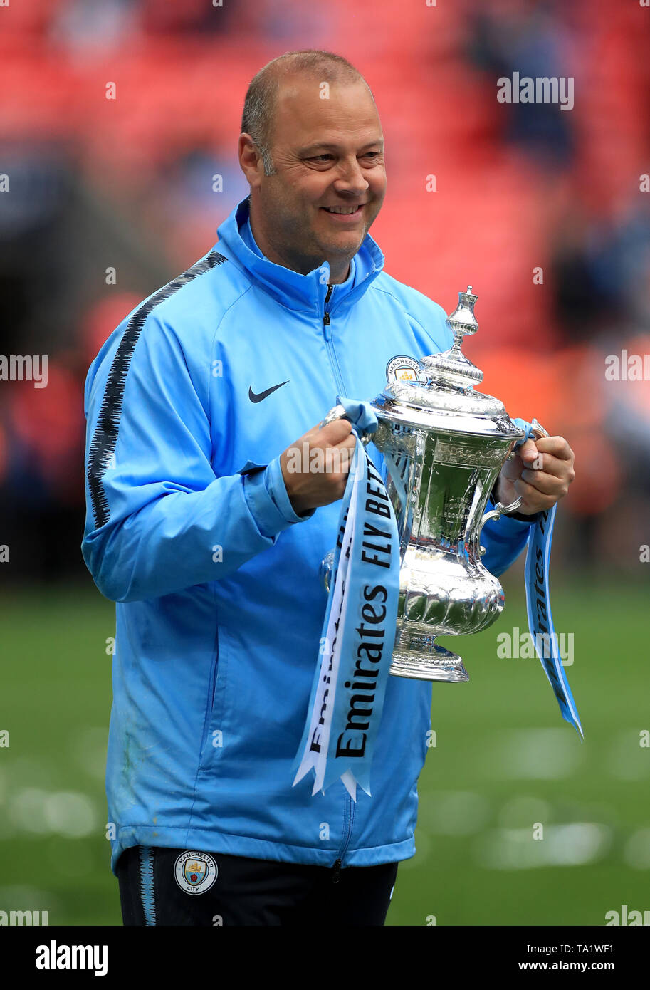 Manchester City assistant manager Rodolfo Borrell celebrates with the ...