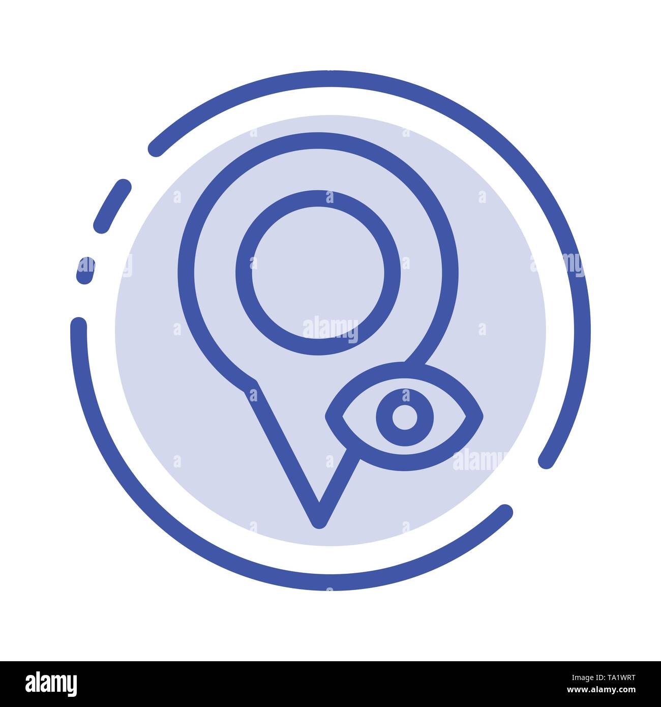 Map pointer eye icon hi-res stock photography and images - Alamy