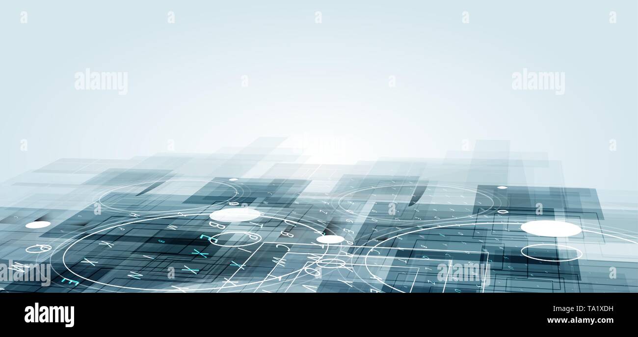 abstract futuristic fade computer technology business background Stock ...