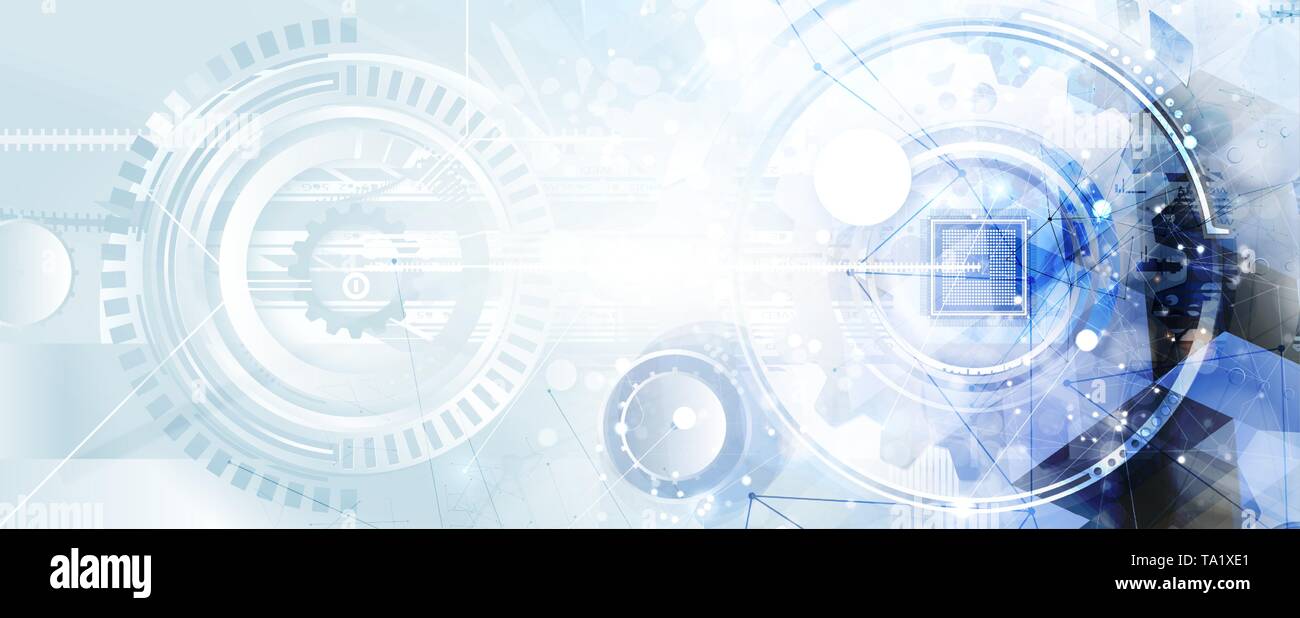 abstract futuristic fade computer technology business background Stock ...